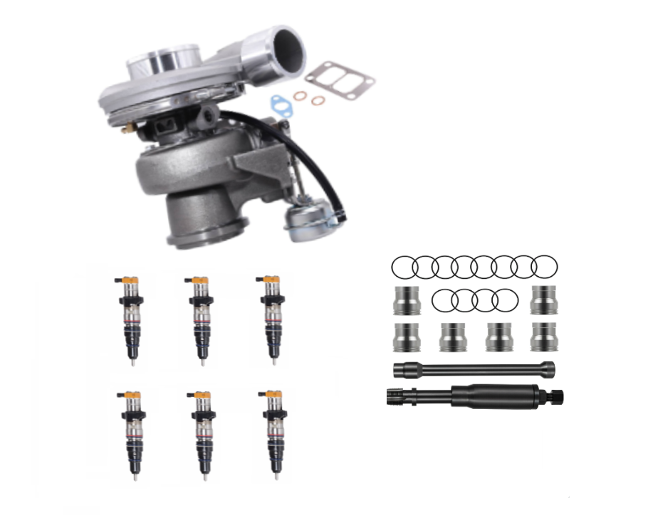 Cat C7 Injector Super Kit with 104761 Injectors and 10R1795 Turbo ...